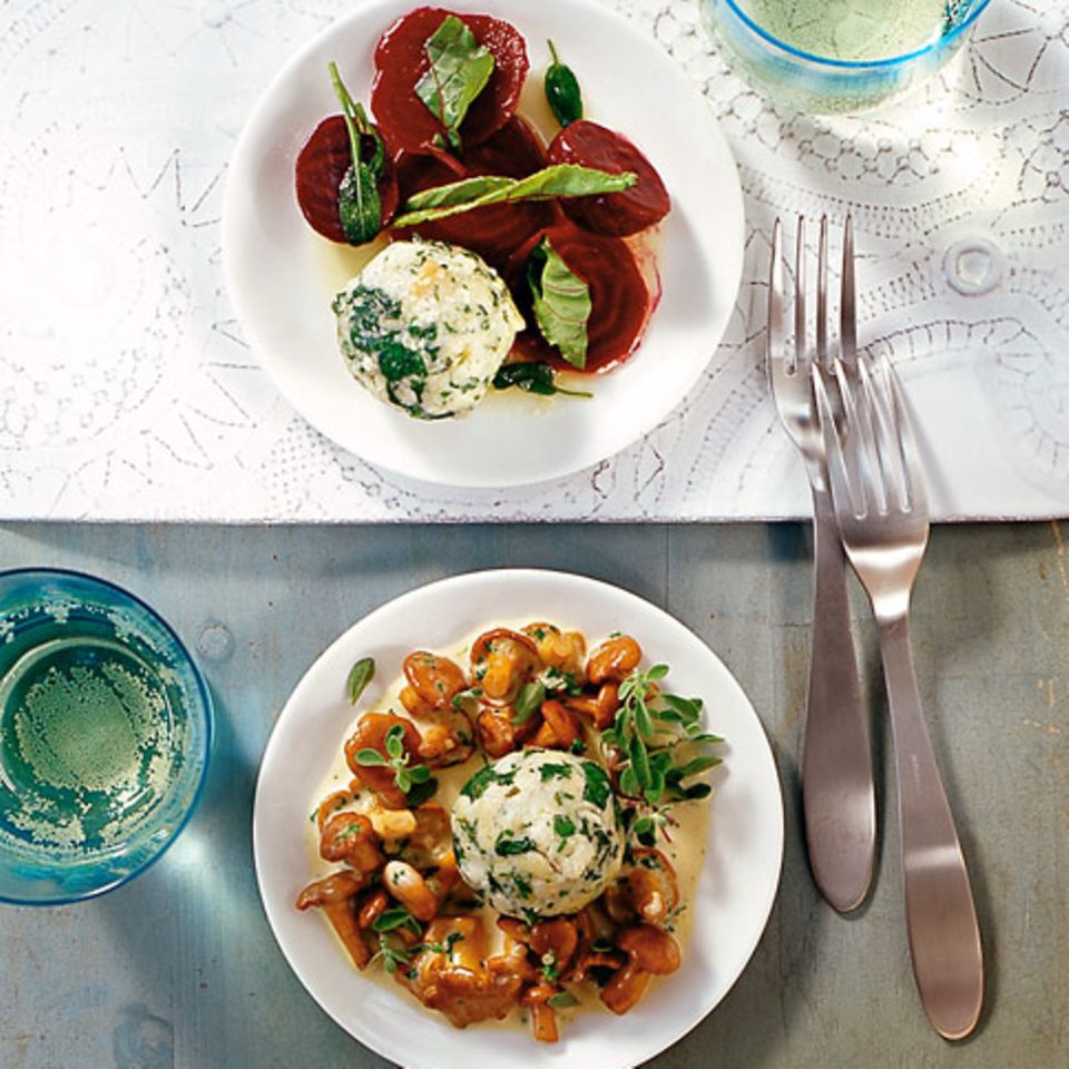Pfifferlinge: Vegetarische Gerichte - [ESSEN UND TRINKEN]
