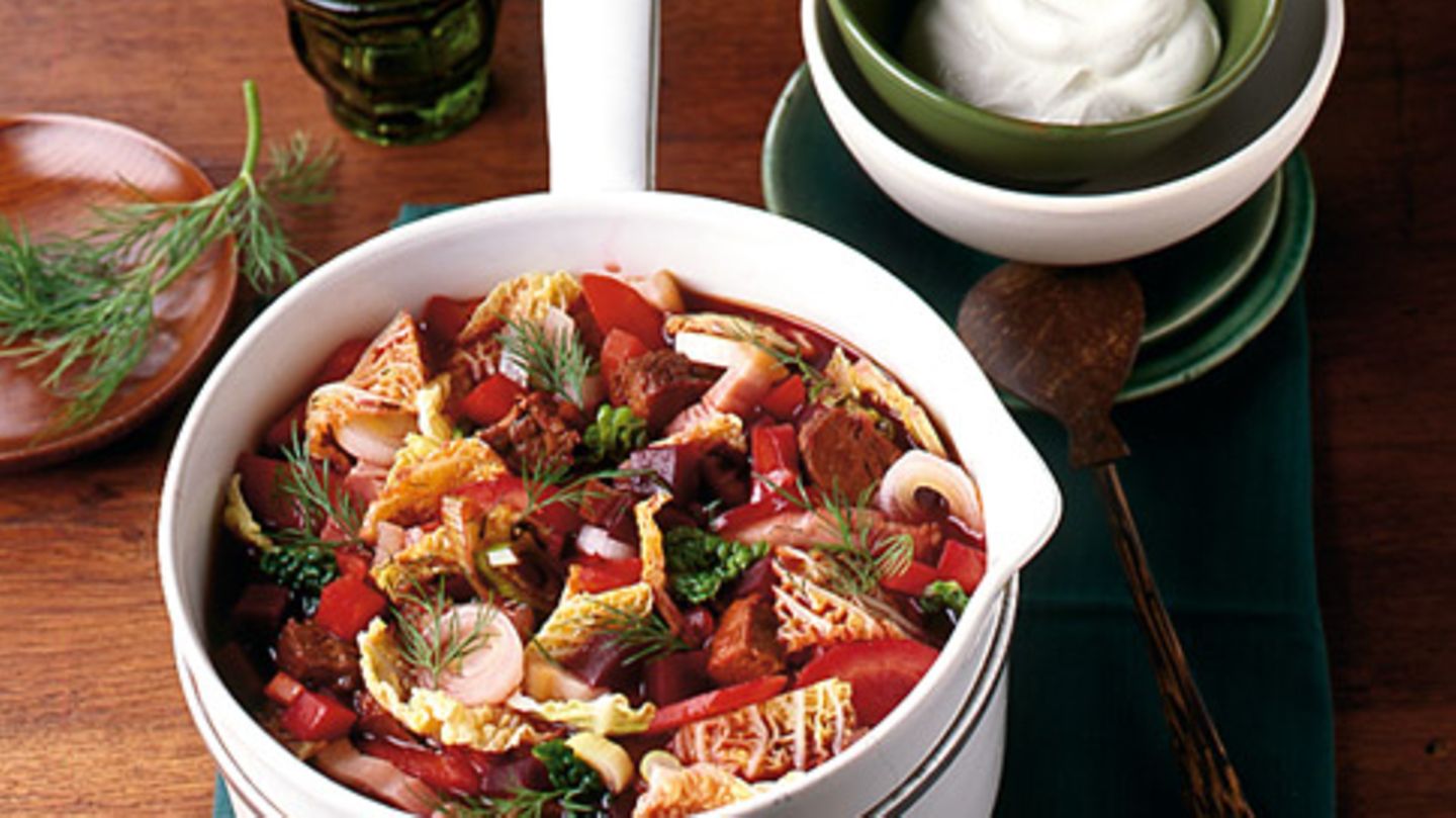 Borschtsch mit Hochrippe und Speck Rezept - [ESSEN UND TRINKEN]