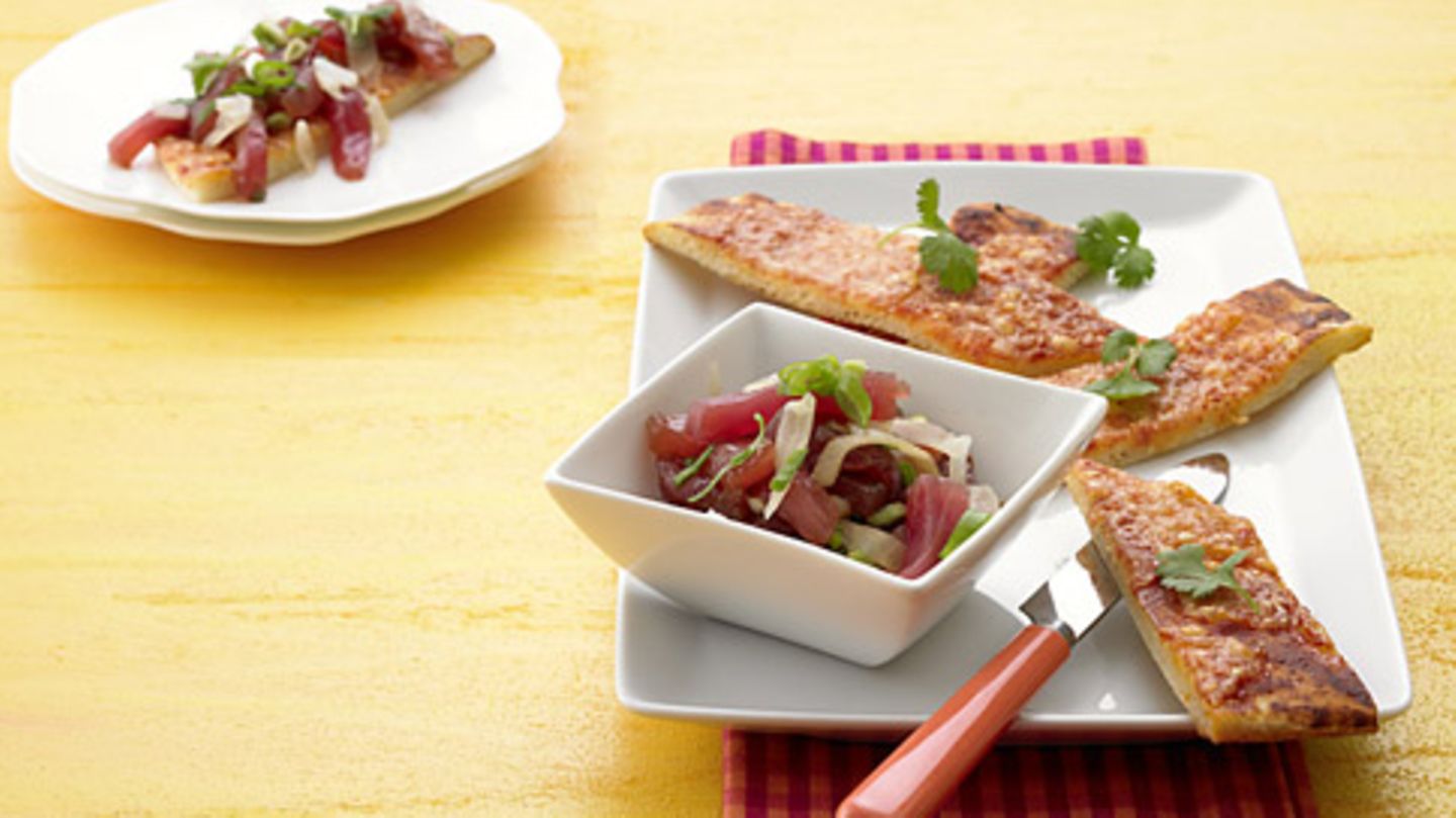 Sashimi-Pizza Rezept - [ESSEN UND TRINKEN]