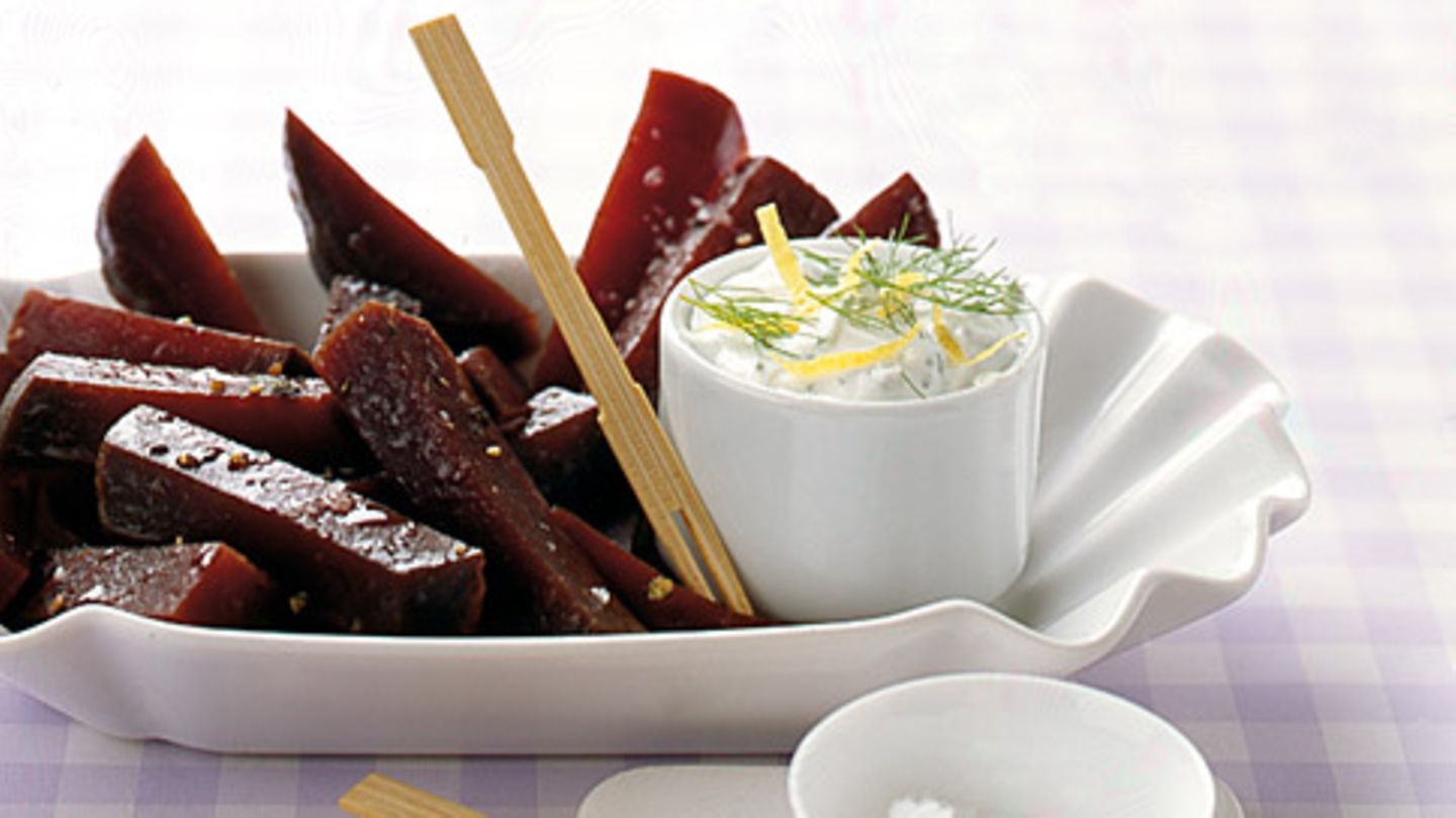 Rote Bete mit Dillquark Rezept - [ESSEN UND TRINKEN]