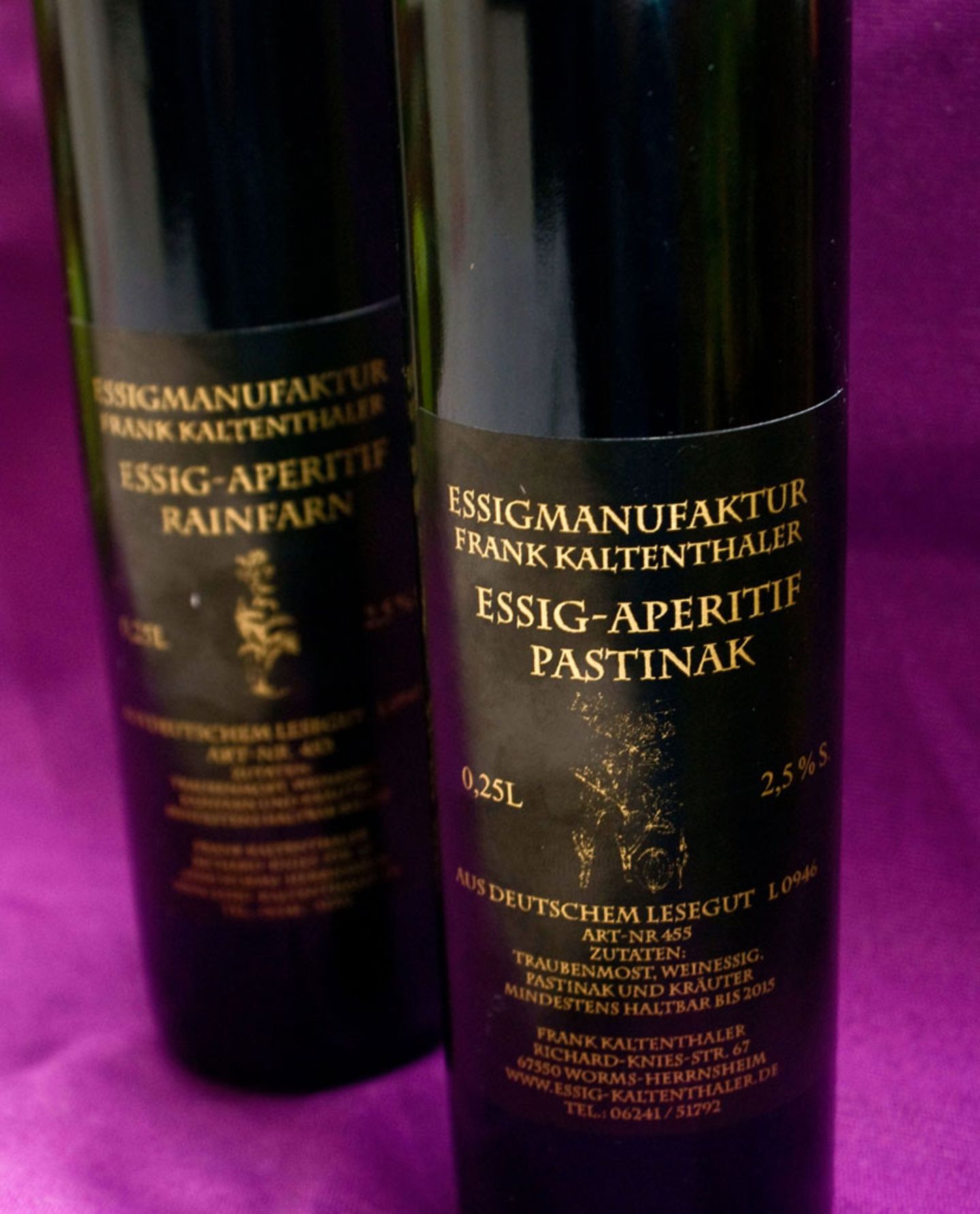 Essigmanufaktur Frank Kaltenthaler: Essig-Aperitif Pastinak - [ESSEN ...