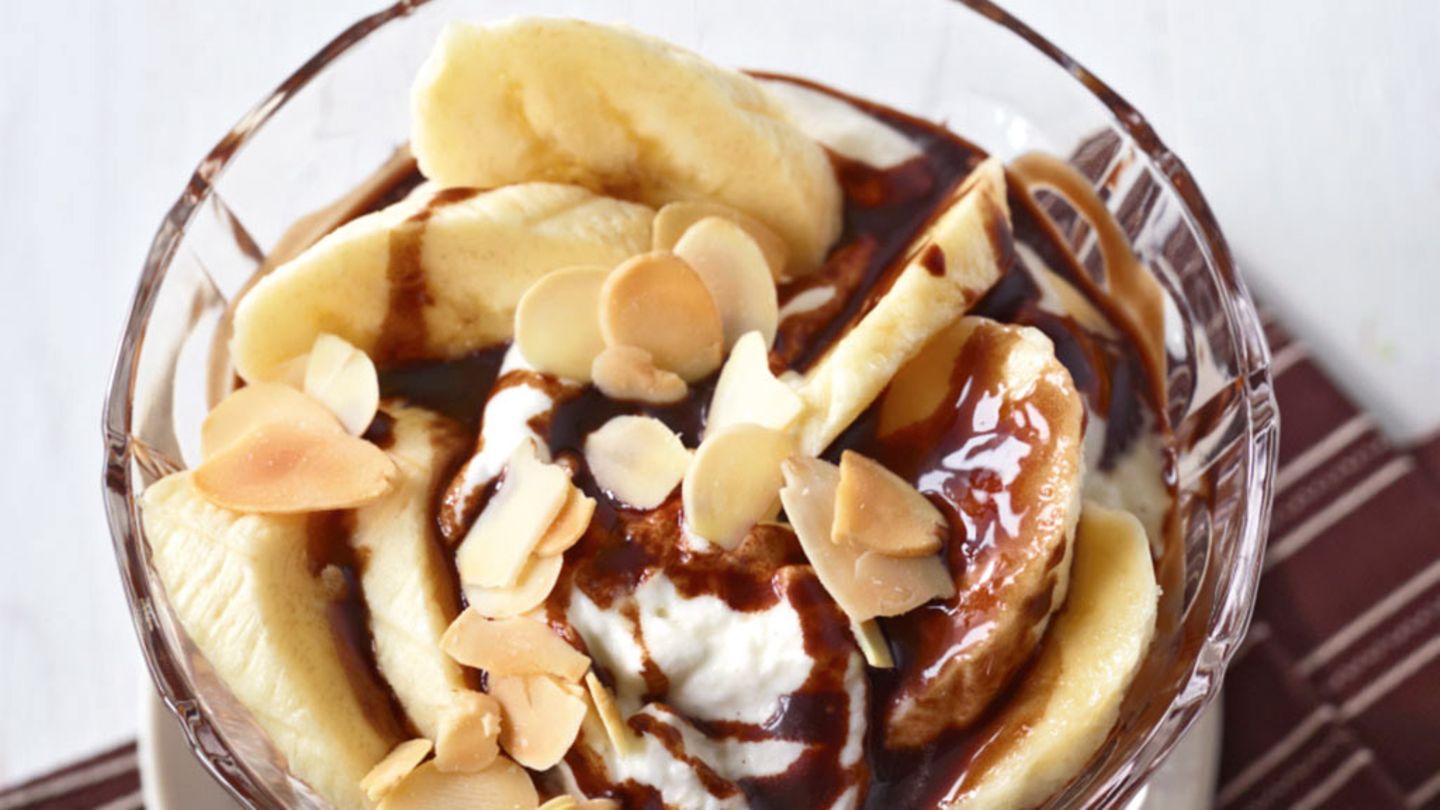 Quark-Bananen-Split Rezept - [ESSEN UND TRINKEN]