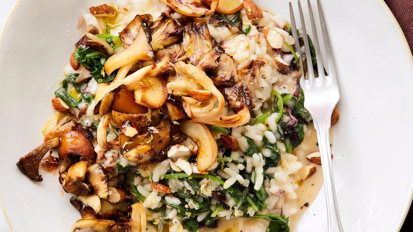 Kale-Risotto mit Pilzen Rezept - [ESSEN UND TRINKEN]