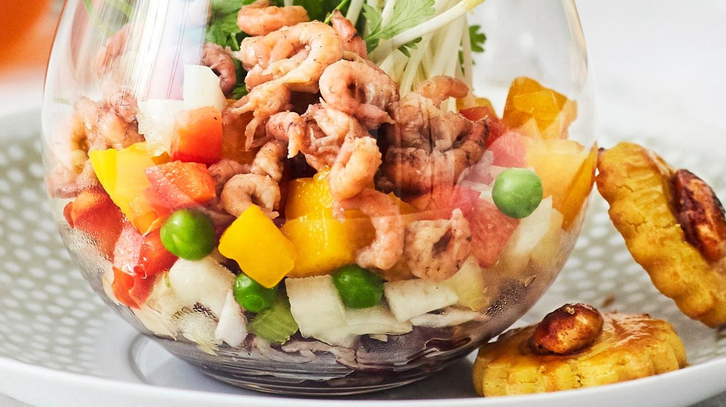 Gemüsecocktail mit Krabben Rezept - [ESSEN UND TRINKEN]