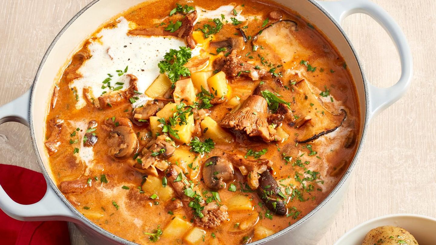 Sämiges Pilzgulasch: Rezept - [ESSEN UND TRINKEN]