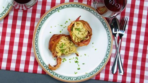 One Pot Käsespaghetti im Baconnest Rezept - [ESSEN UND TRINKEN]